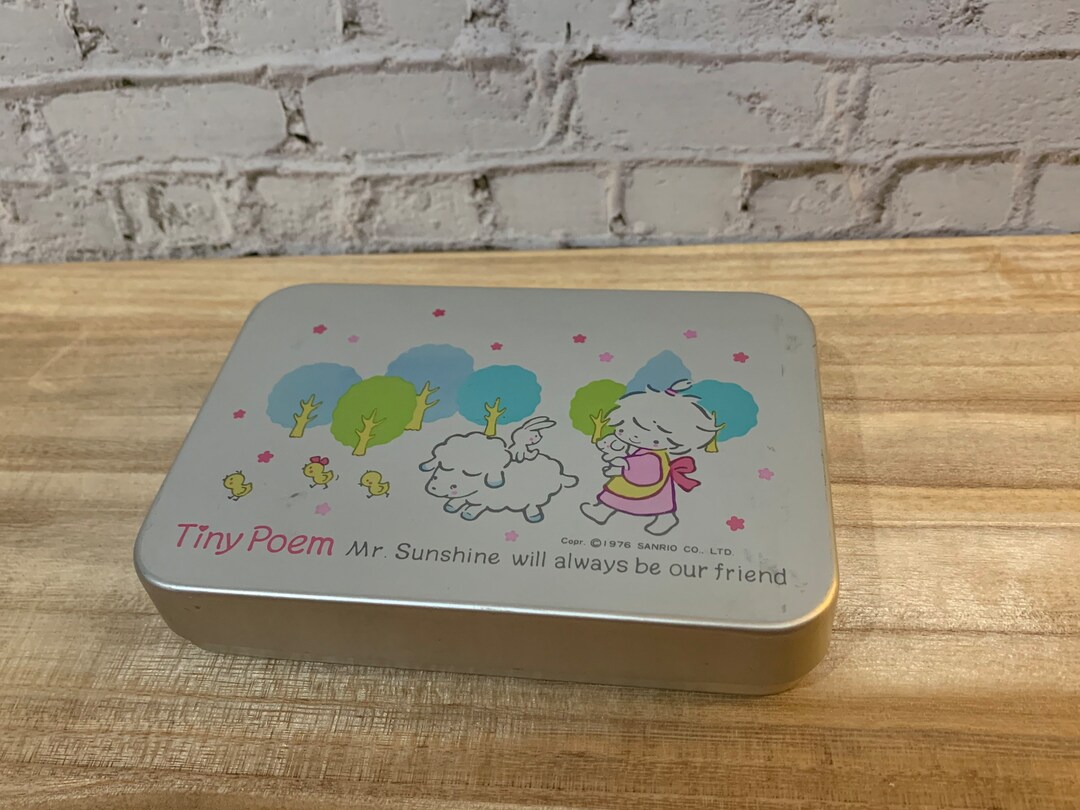 1976 Sanrio Tiny Poem Tin Bento Lunch Box - Etsy
