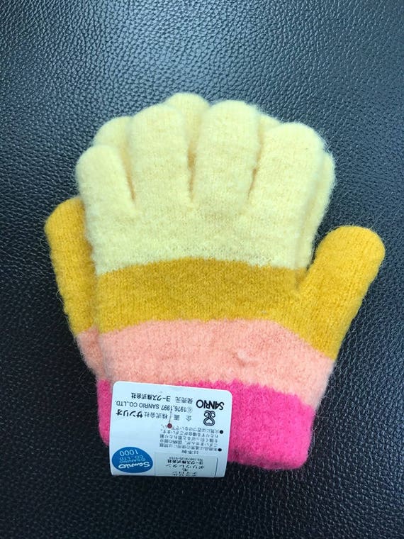 Vintage 1997 Sanrio Hello kitty Kids gloves Hello Kit… - Gem