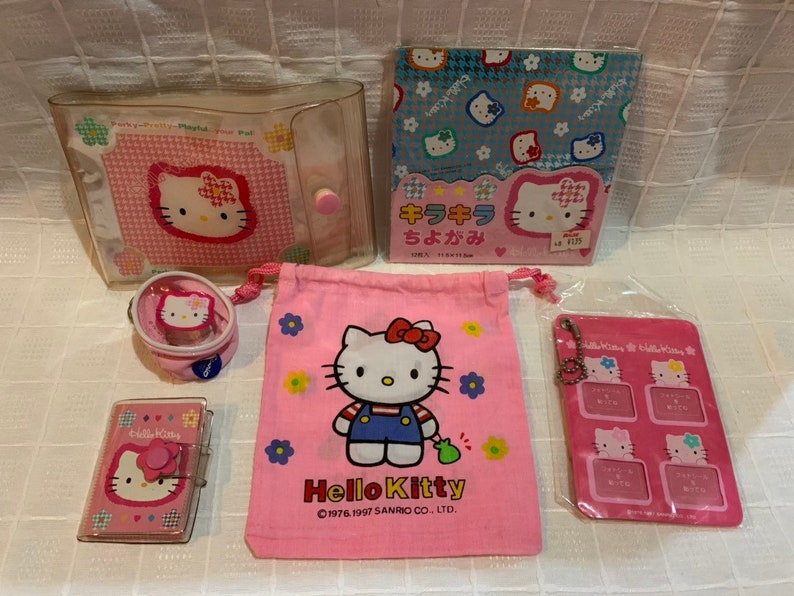 Lot of 1997 Vintage Sanrio Hello Kitty collection | Etsy