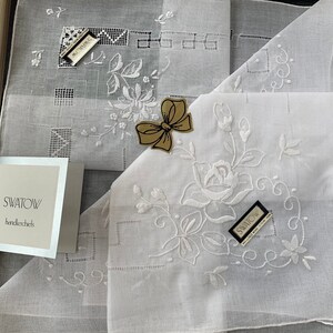 Vintage Swatow Lace Bride's Handmade Embroidered Hankies Set of 2 - Etsy