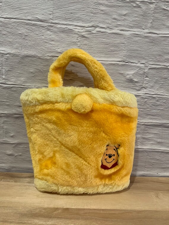 Vintage Winnie the Pooh yellow Furry Bag - Gem