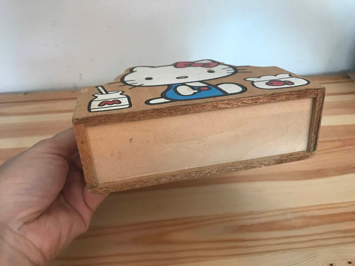 1975 Sanrio Hello Kitty Wood Letter Rack - Etsy