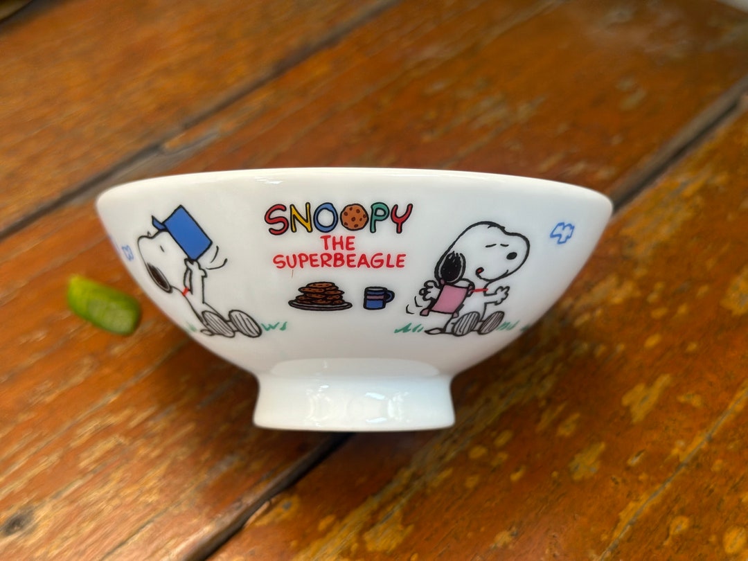 Vintage Snoopy the Super Beagle Rice Bowl - Etsy