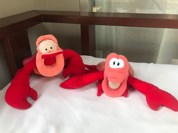 Toys & Games Disney The Little Mermaid Sebastian Crab Plush 7 and 8 set ...