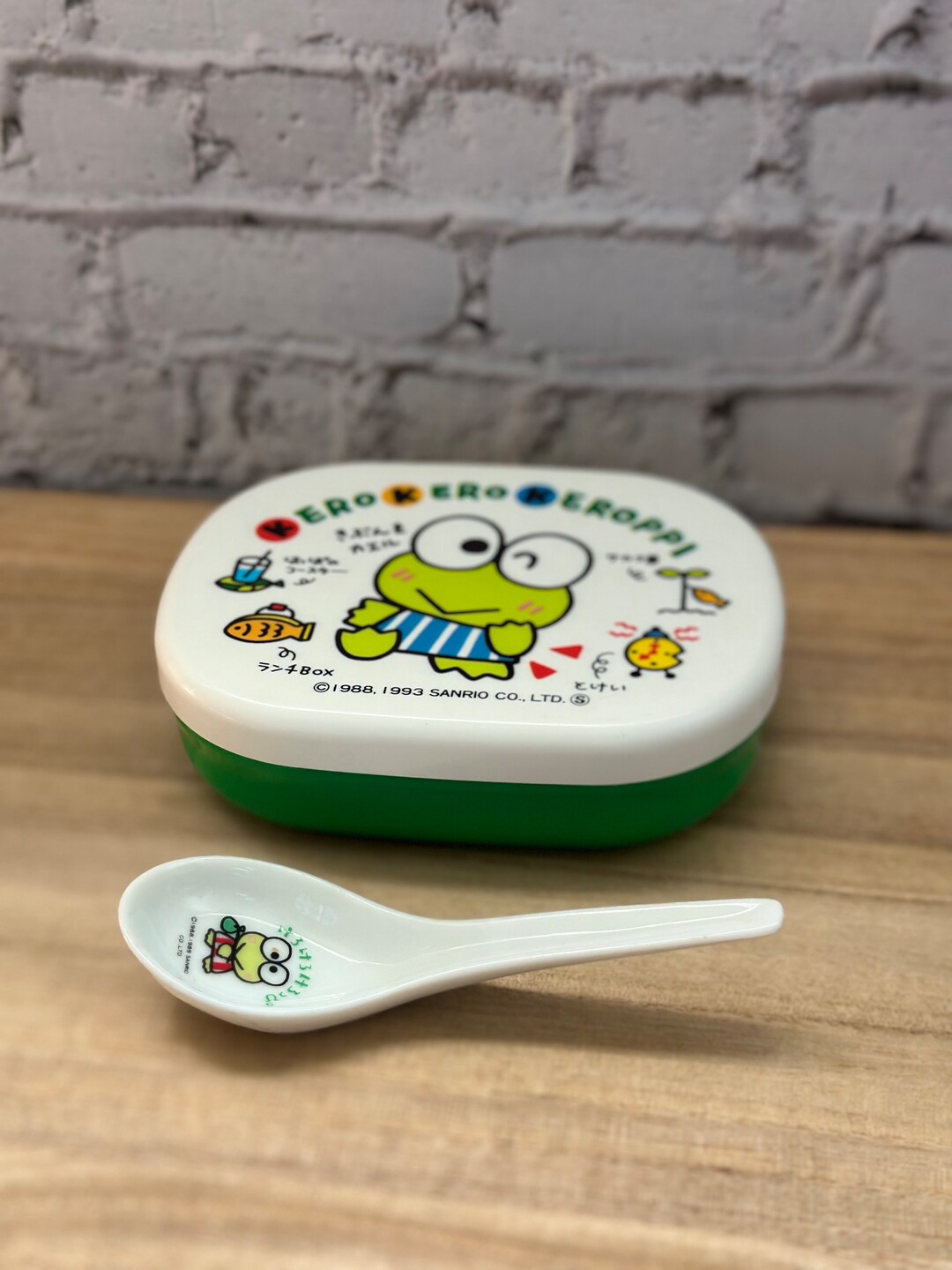1990s Sanrio Kero Keroppi Small Lunch Box and Spoon - Etsy