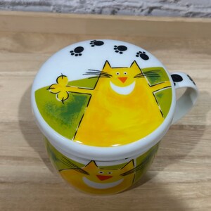 Gallery by Inhesion Cat Coffee Mug With Lid - Etsy