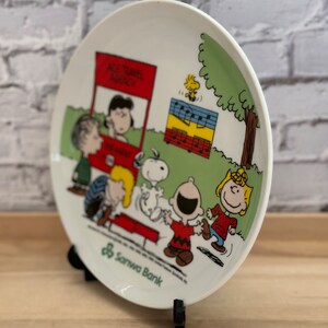 Vintage Colorful Snoopy and Friends Plate - Etsy