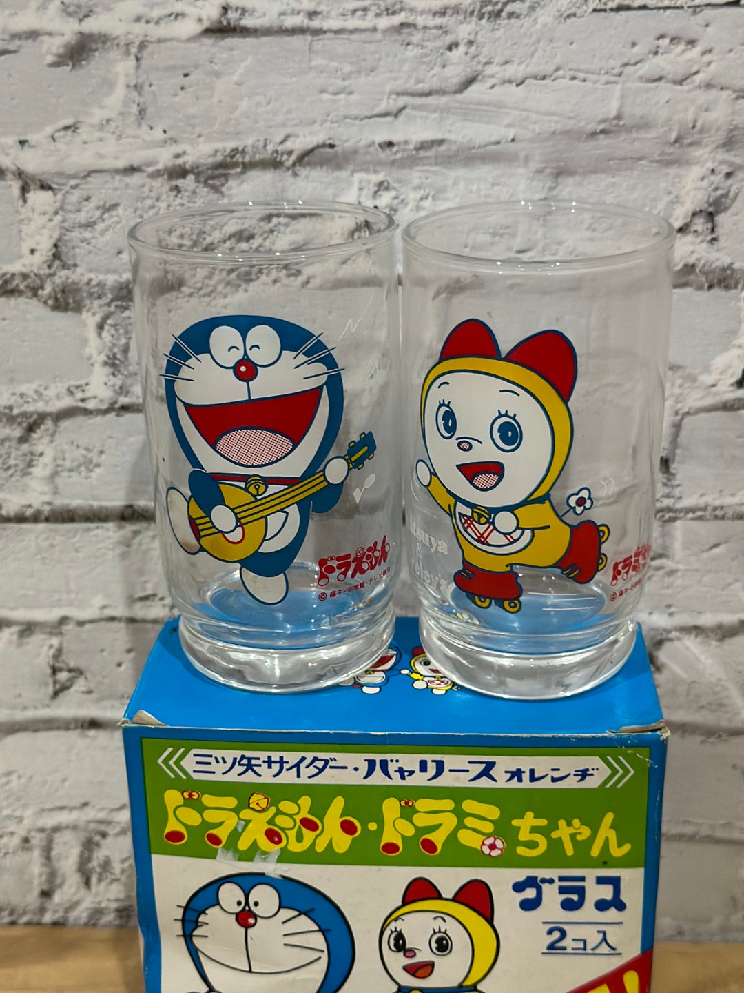 1990s Doraemon and Doremi Japan Anime Glass Tumbler - Etsy