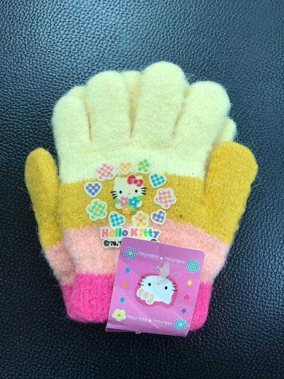 Vintage 1997 Sanrio Hello kitty Kids gloves Hello Kit… - Gem