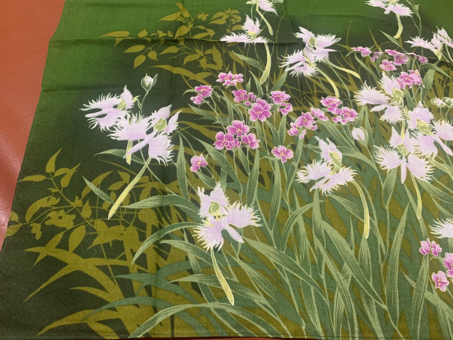 Vintage Japanese Flower Pecteilis Radiata or White Egret Hanky - Etsy