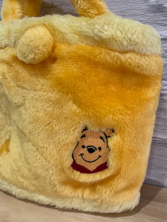 Vintage Winnie the Pooh yellow Furry Bag - Gem
