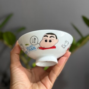 Vintage 80s Crayon Shin-chan Rice Bowl - Etsy