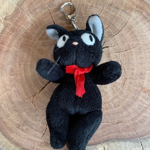 Vintage Keychain Small Plush Jiji Cat From Kiki's Delivery Service ...