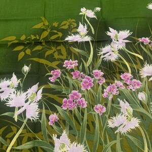 Vintage Japanese Flower Pecteilis Radiata or White Egret Hanky - Etsy