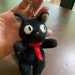 Vintage Keychain Small Plush Jiji Cat From Kiki's Delivery Service ...