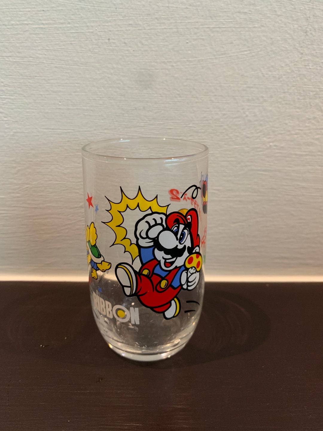 1986 Super Mario World Nintendo Water Glass Tumbler - Etsy