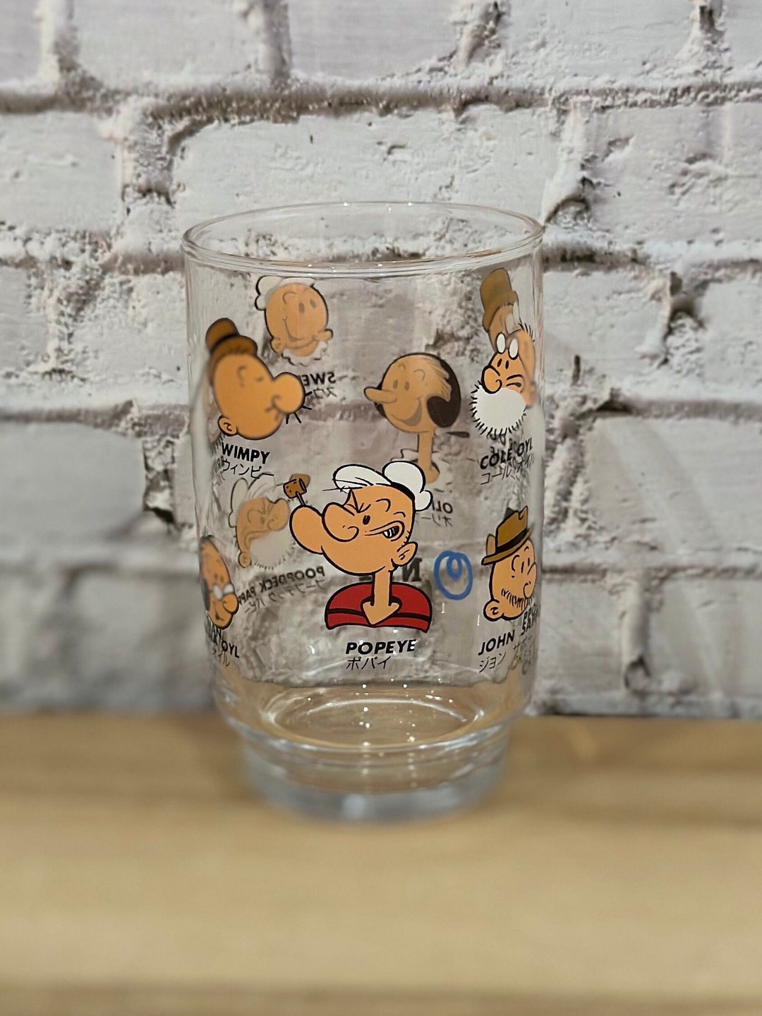 Popeye and Olive Oyl Water Glass - Etsy