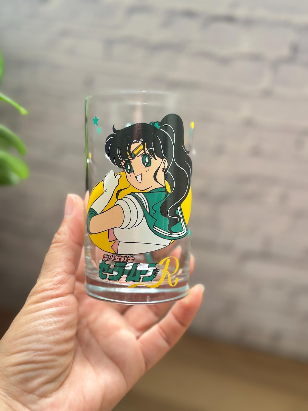 Vintage Sailor Jupiter Glass – 1990s Sailor Moon R Anime Cup – Inner ...