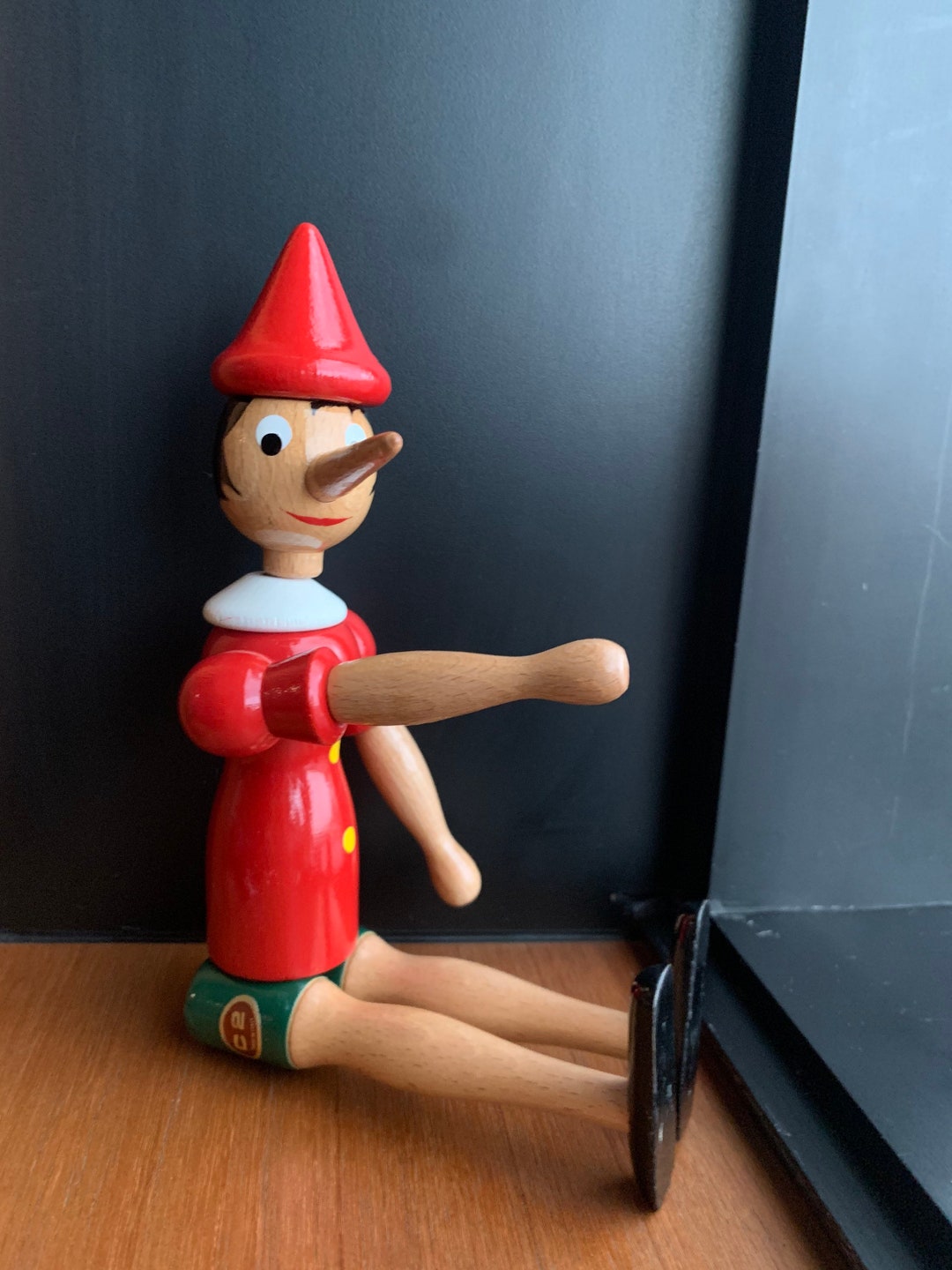 Vintage Pinocchio Wood Figure Made in Italy - Etsy