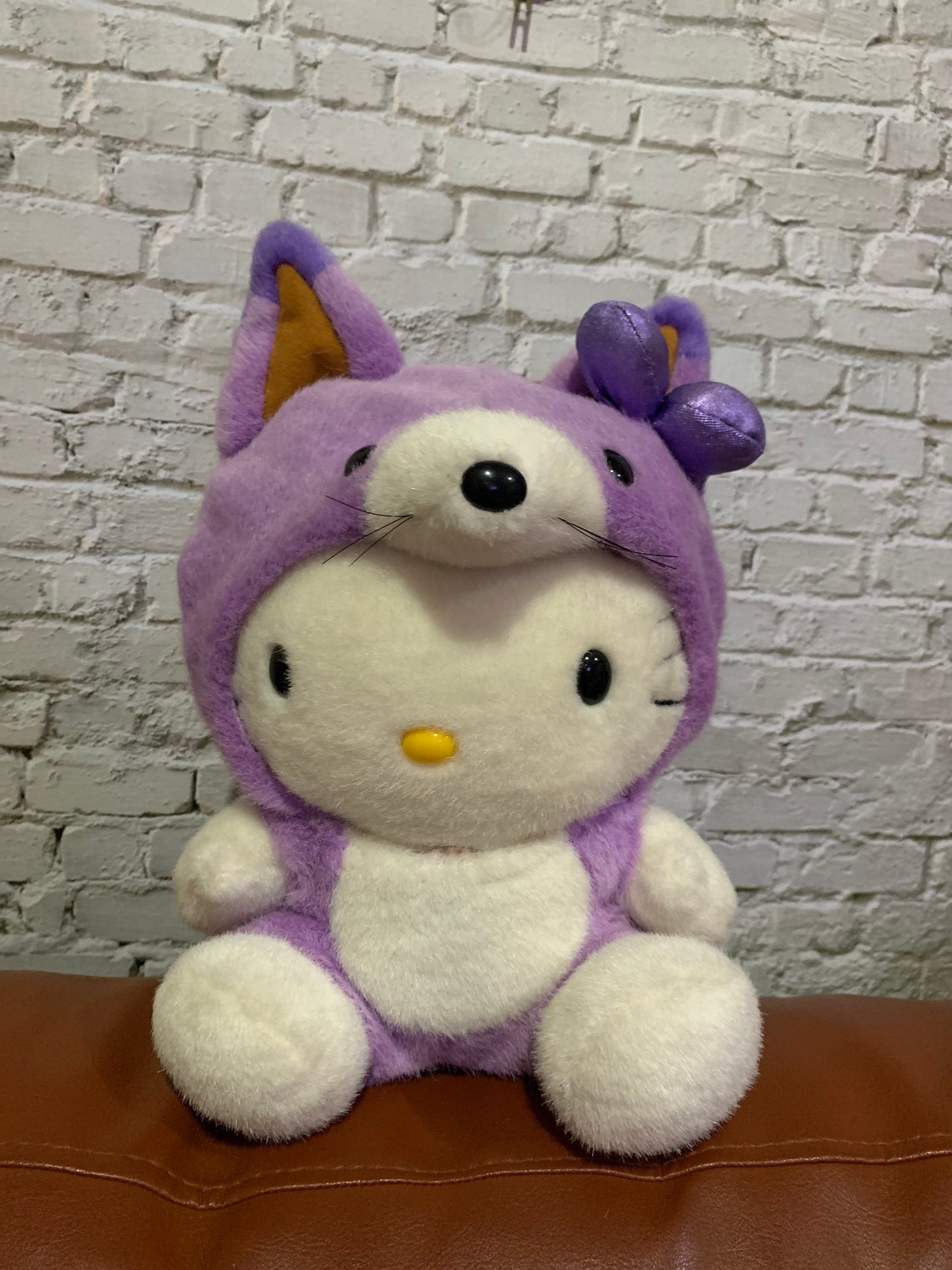 Sanrio Hello Kitty Plush 2001 in Lavender Fox Dress - Etsy