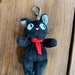 Vintage Keychain Small Plush Jiji Cat From Kiki's Delivery Service ...