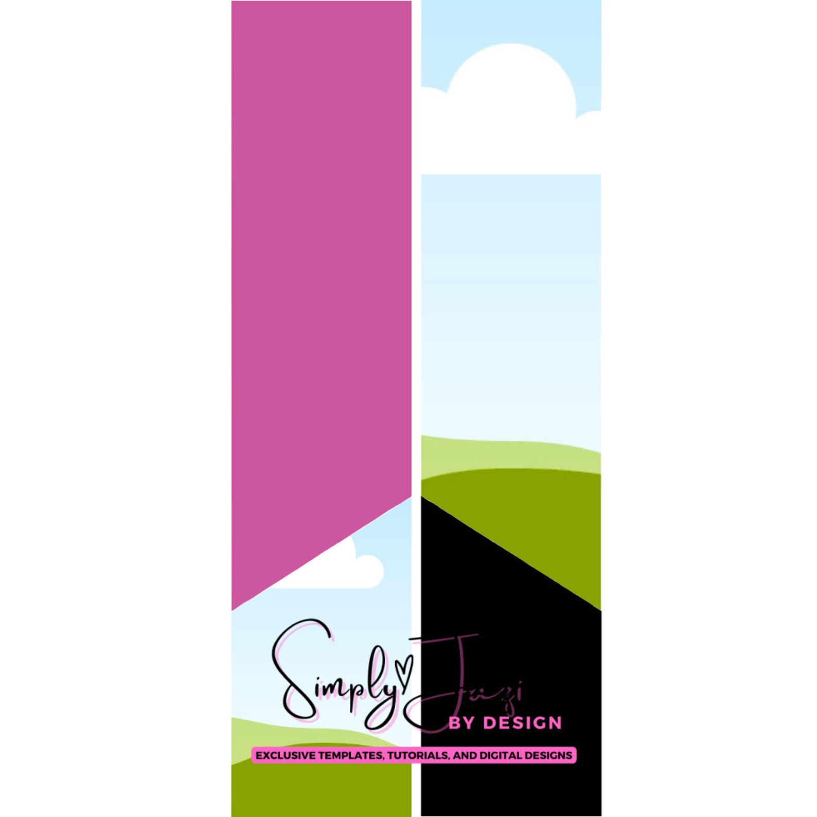Sublimation Cheer Bow Template, Canva Frame, Cheer Bow Mockup ...