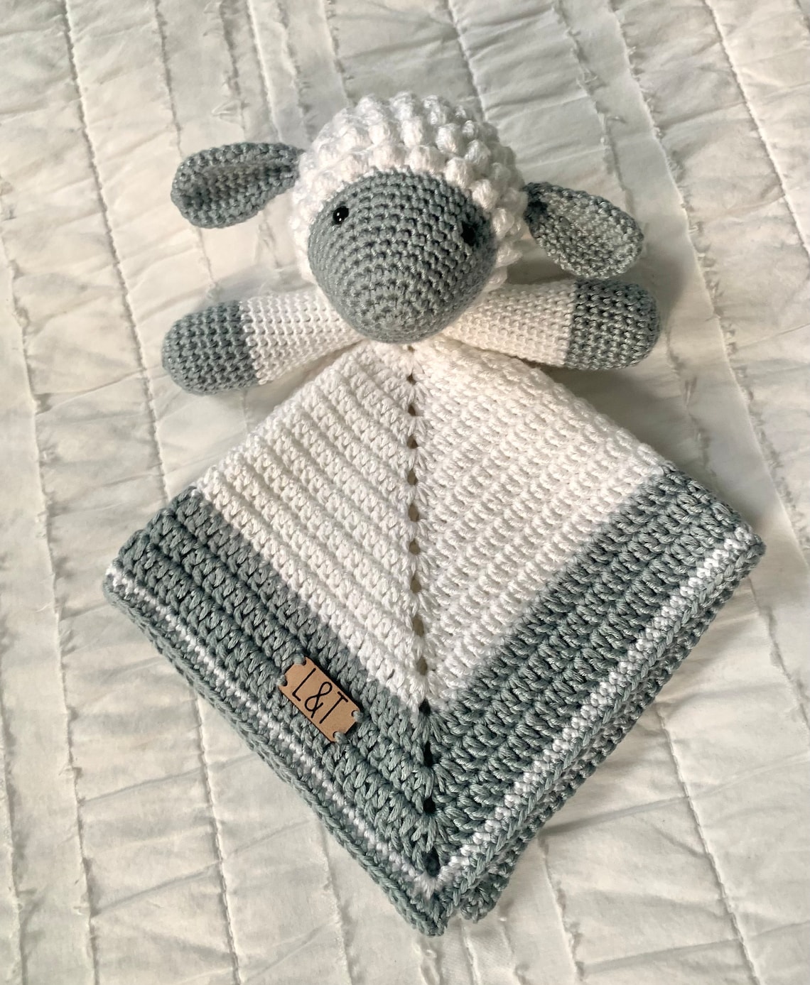 Crochet Lamb, Sheep Lovey, Amigurumi, Lamb Plush, Stuffed Animal, Baby ...