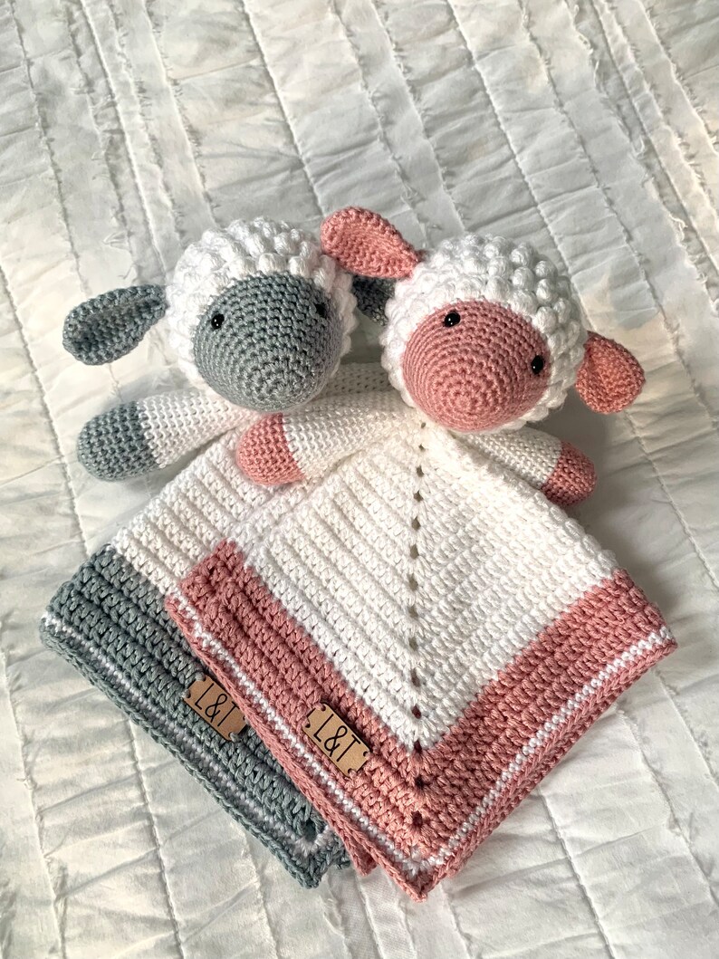 Crochet Lamb, Sheep Lovey, Amigurumi, Lamb Plush, Stuffed Animal, Baby ...