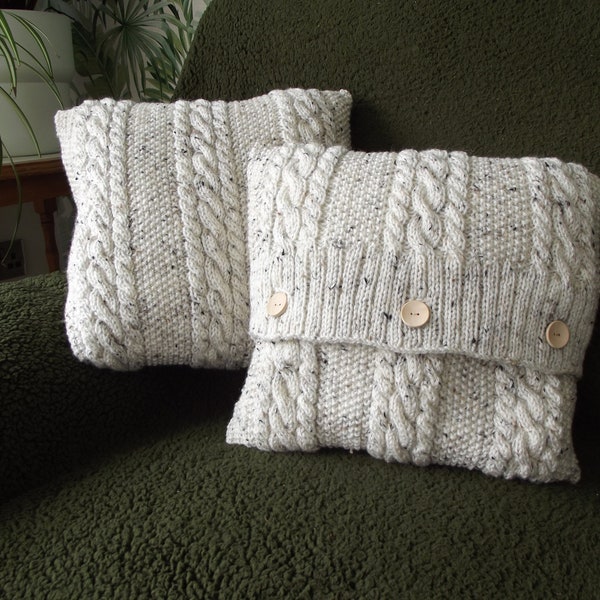 Cable Knit Cushion - Etsy