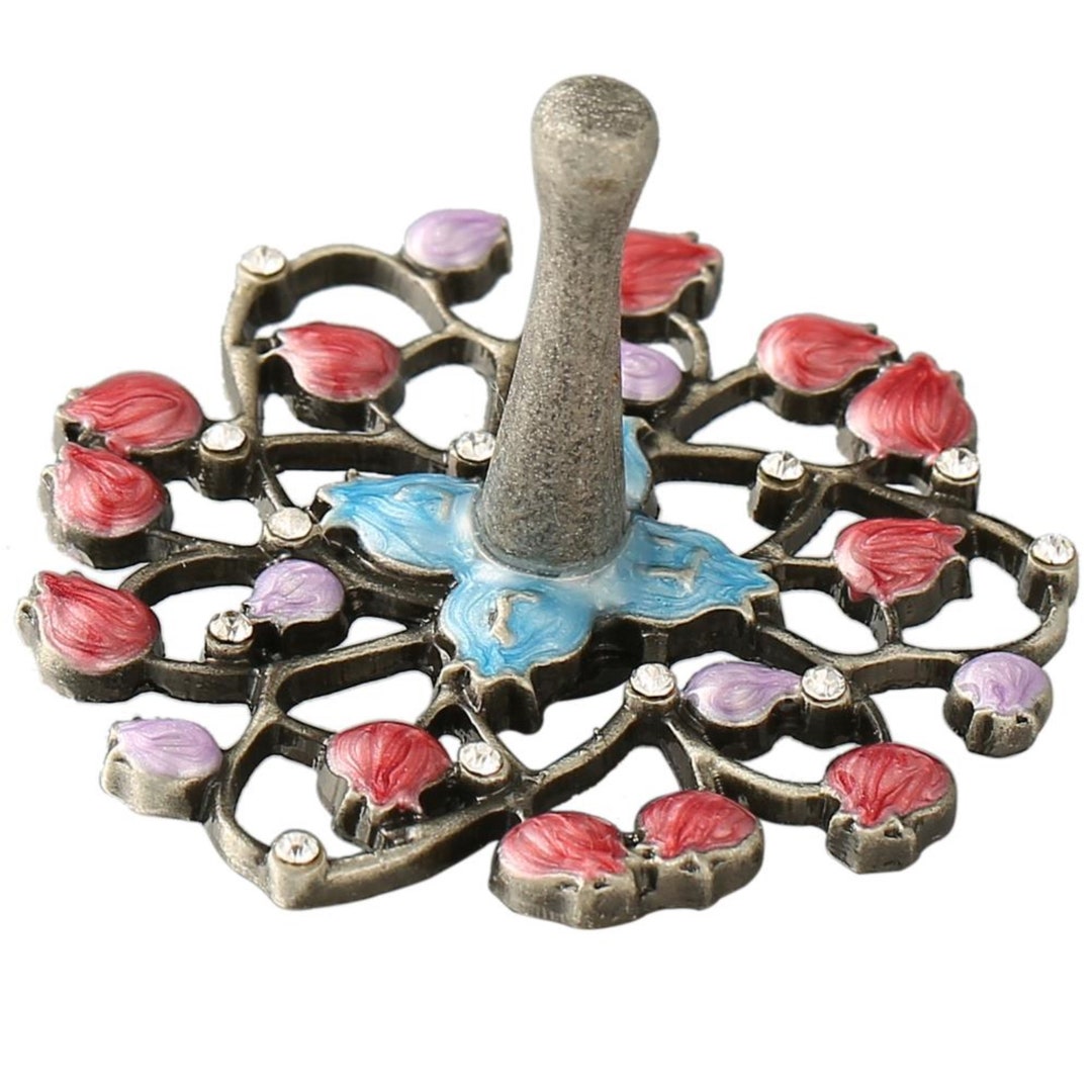 Handmade Spinning Dreidel Holiday Ornaments W/ Crystals Jewish Decor ...
