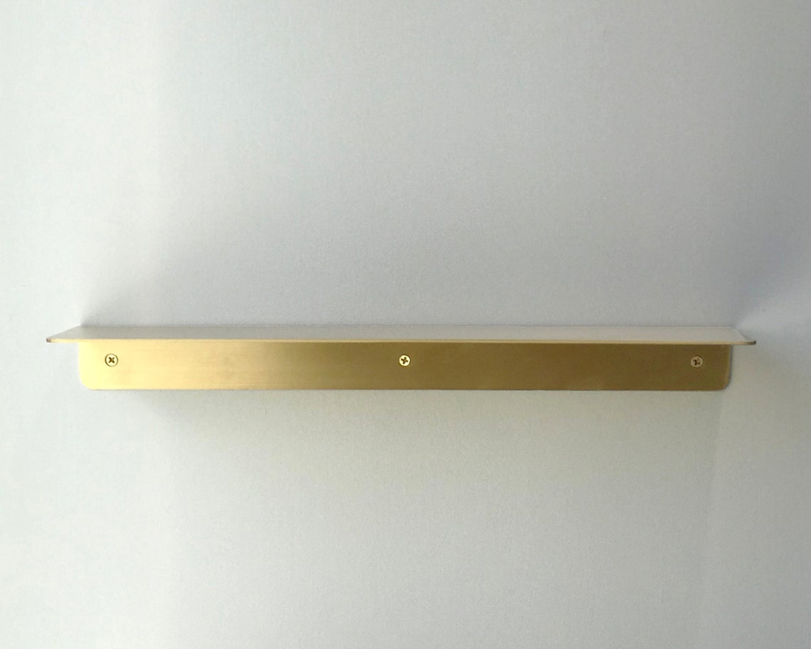 Brass Shelf the right Shelf floating Wall - Etsy