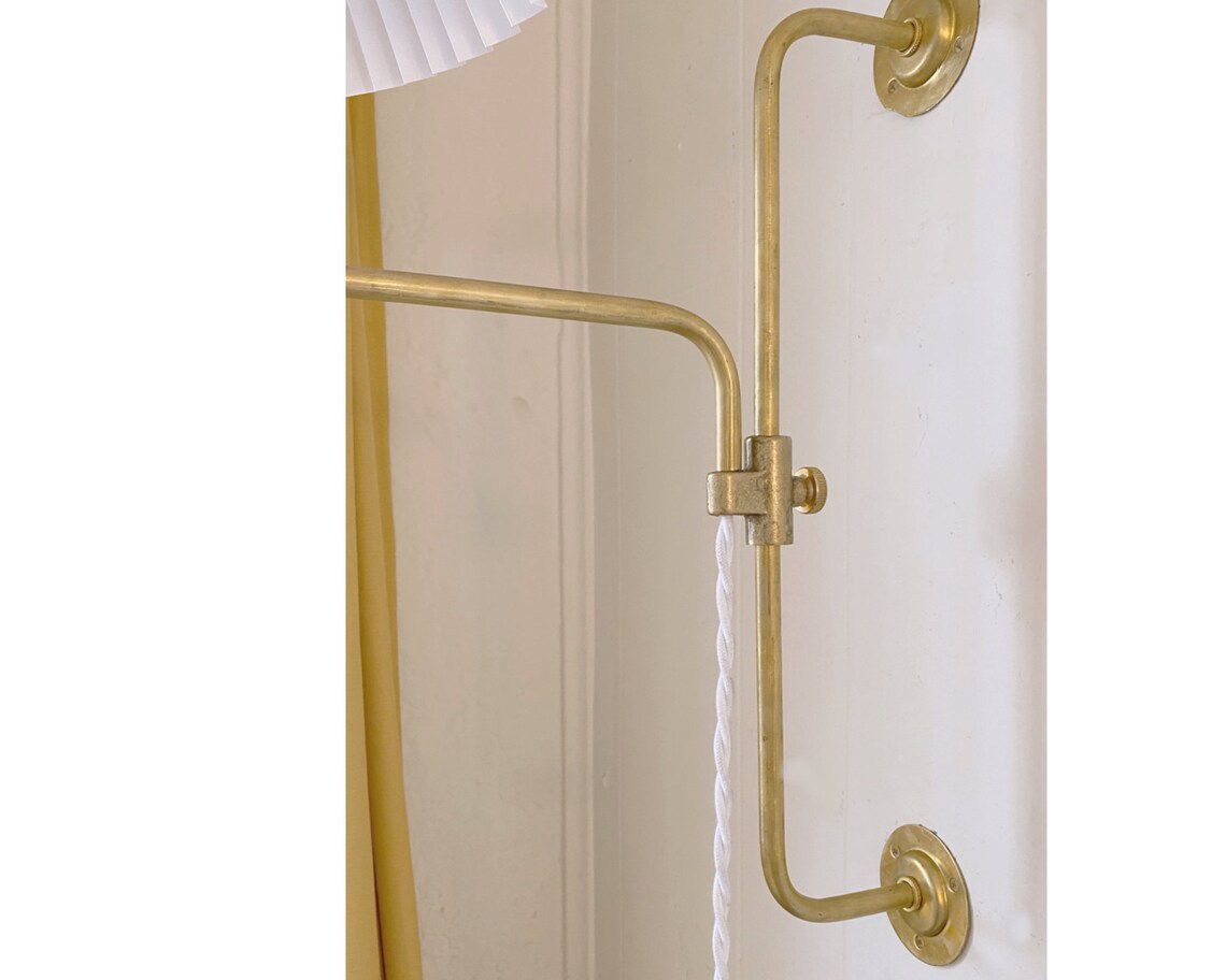 Plug in Wall Sconce the Cottage Sconce Pleated Shade Wall - Etsy