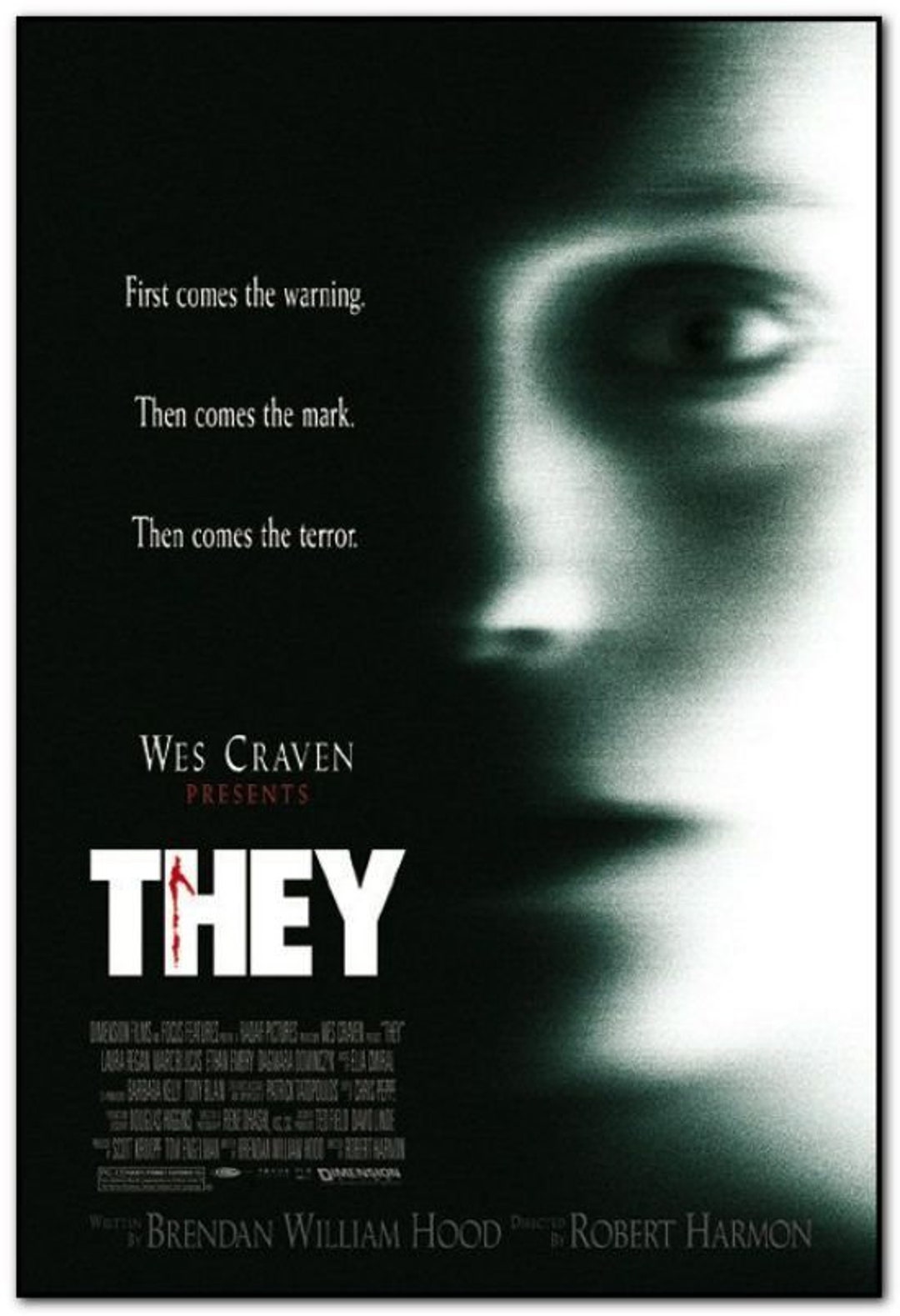 THEY - 2002 - Original 27x40 Final Movie Poster - WES CRAVEN ...