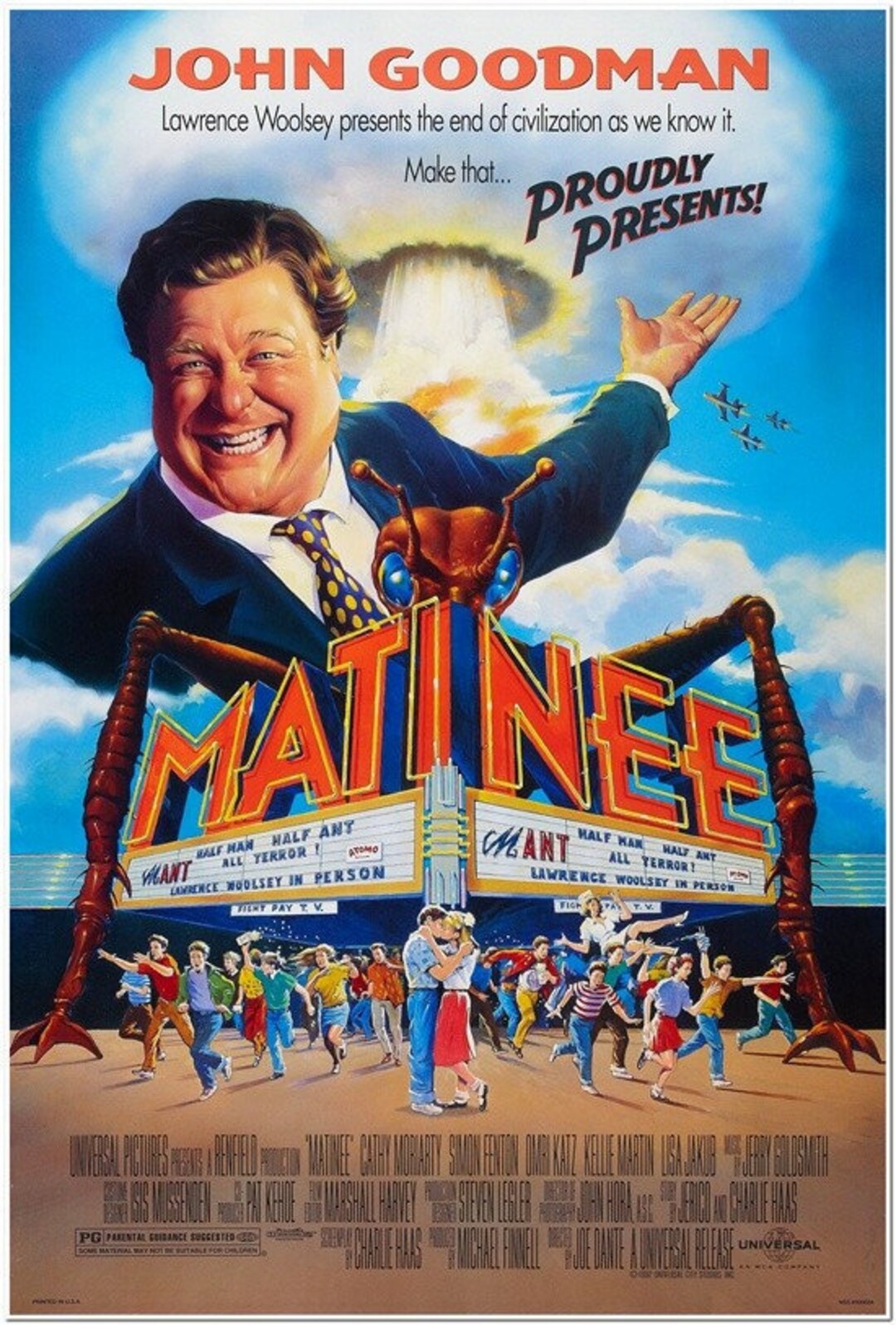 MATINEE - 1993 - Original 27x40 Movie Poster - JOHN GOODMAN, Cathy ...