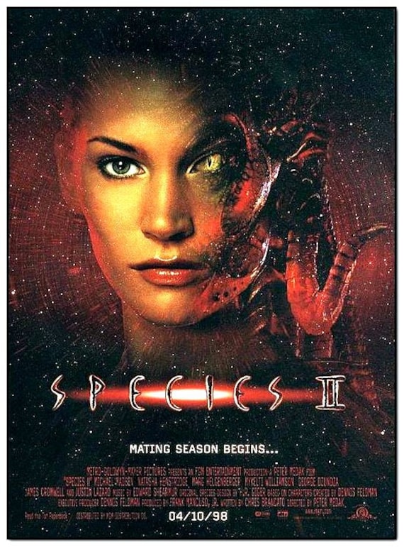 SPECIES II 1998 Original 27x40 Movie Poster Michael - Etsy