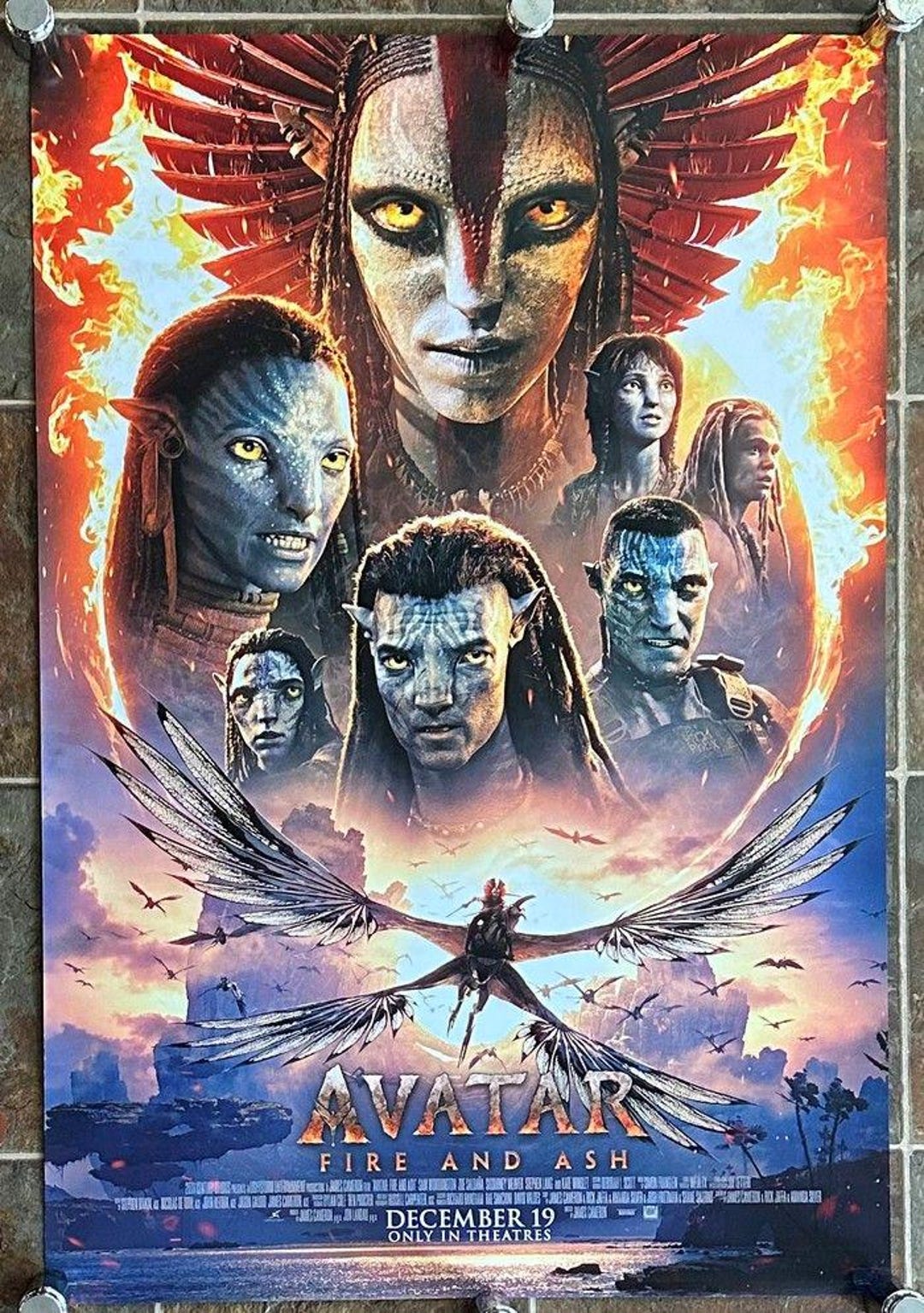 AVATAR: Fire and Ash - 2025 - Original 27x40 Final MOVIE POSTER - Oona ...