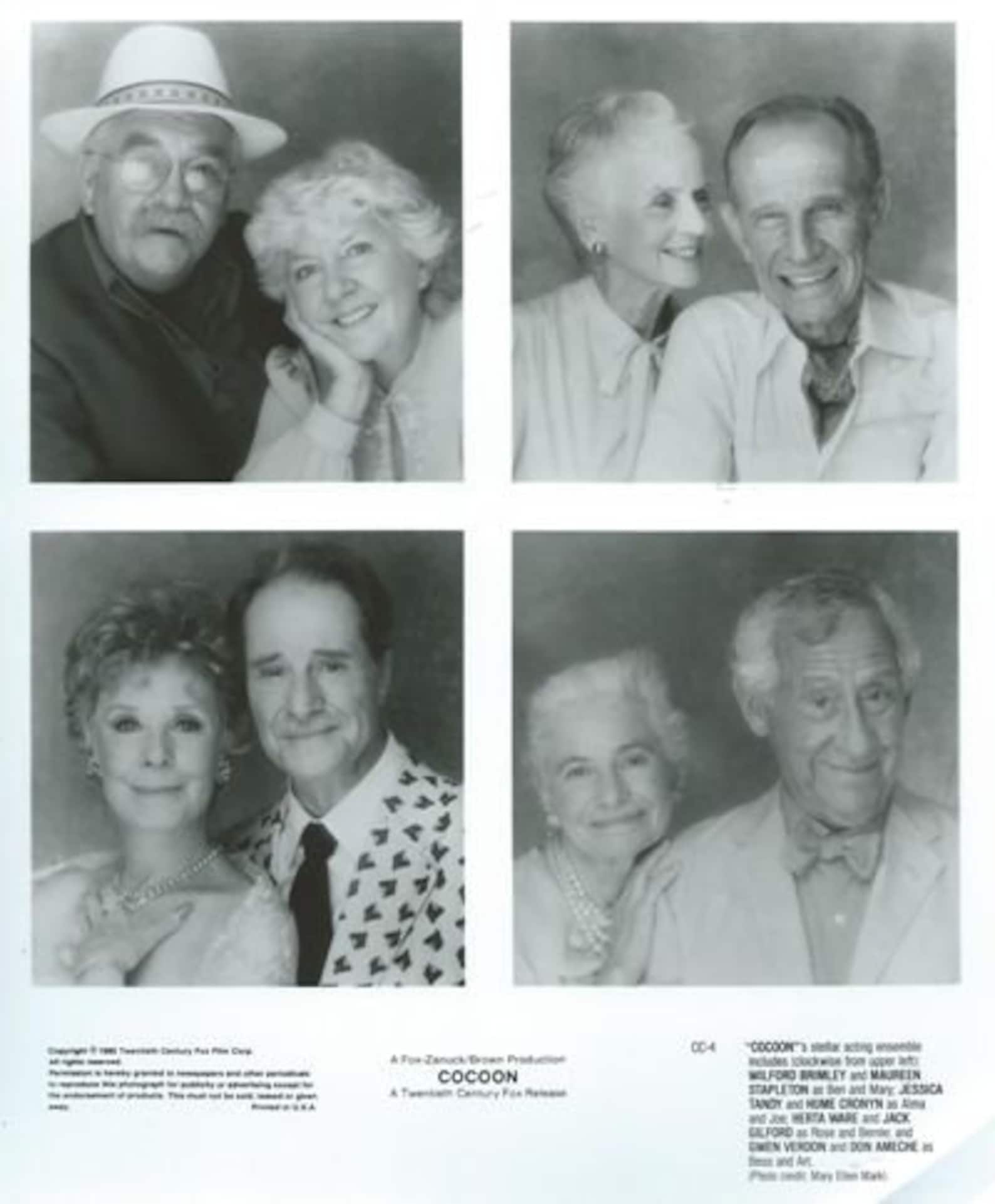 COCOON - 1985 - 11 Original 8x10 Glossy Stills - STEVE GUTTENBERG ...