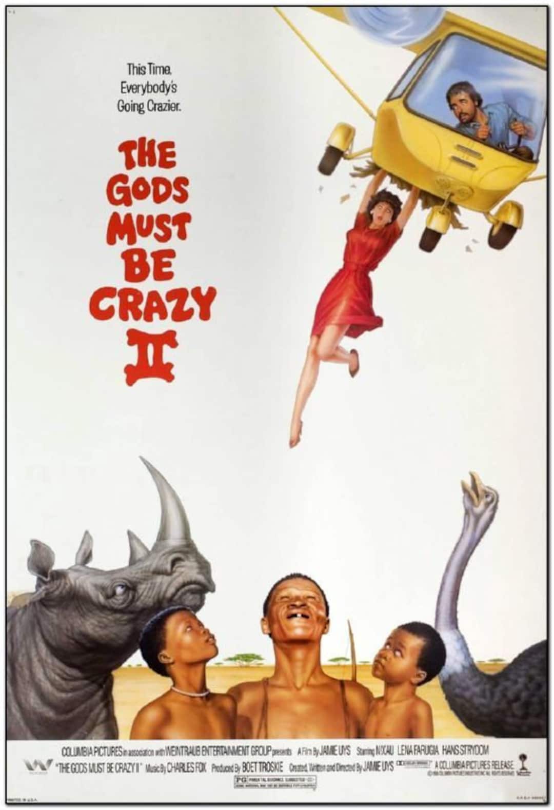 GODS MUST Be CRAZY Part 2 - 1990 - Original 27x40 Movie Poster - Cult ...