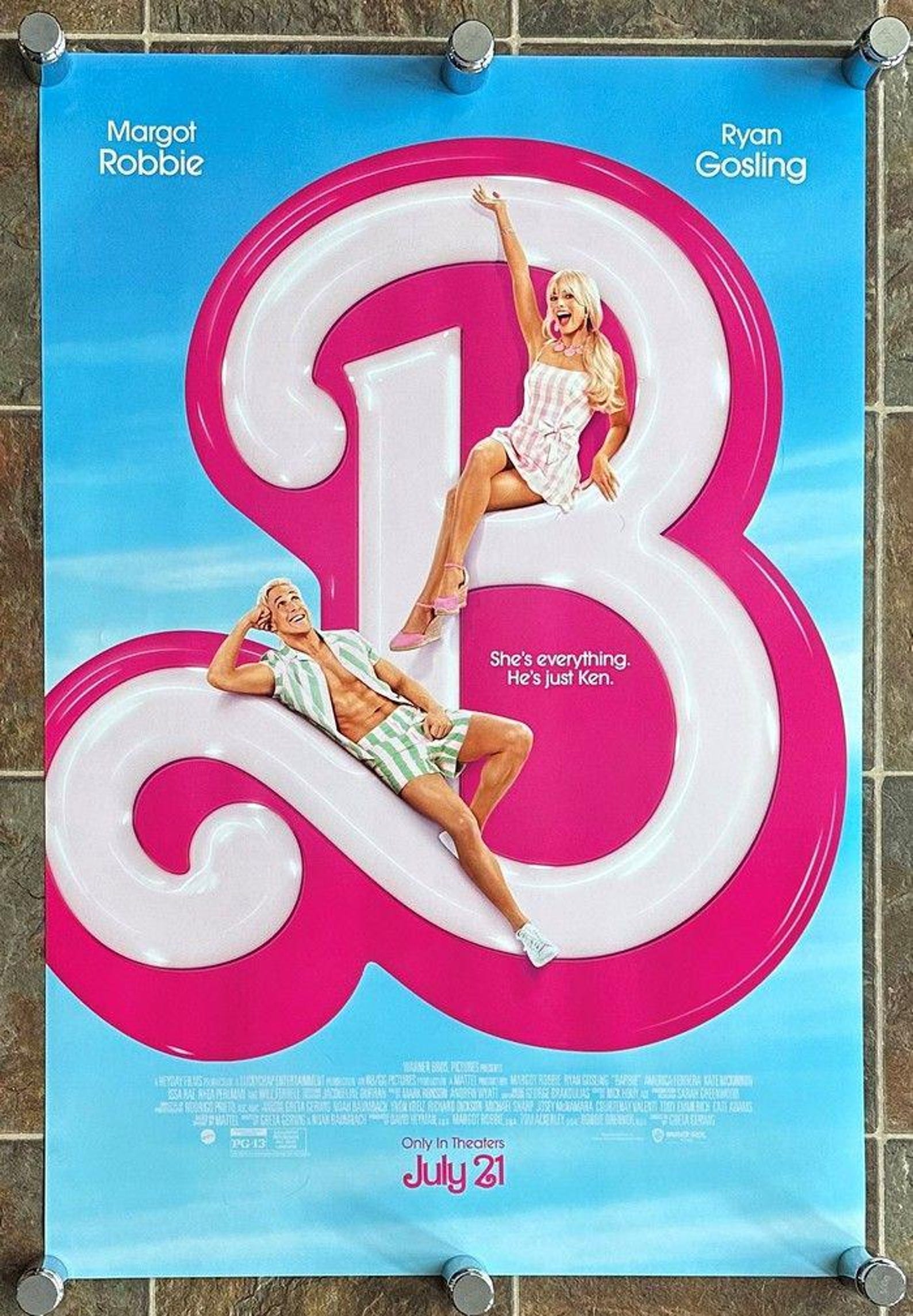BARBIE - 2023 - Original 27X40 Final Style Movie Poster - MARGOT ROBBIE ...