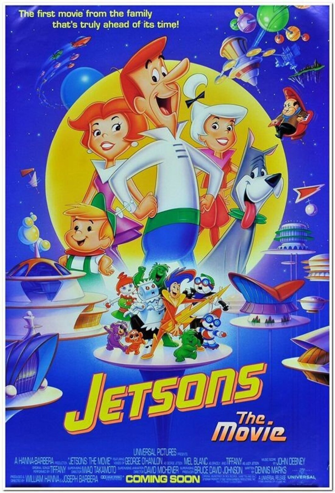 JETSONS 1990 Original 2-sided 27x40 Movie Poster Advance Style MEL ...