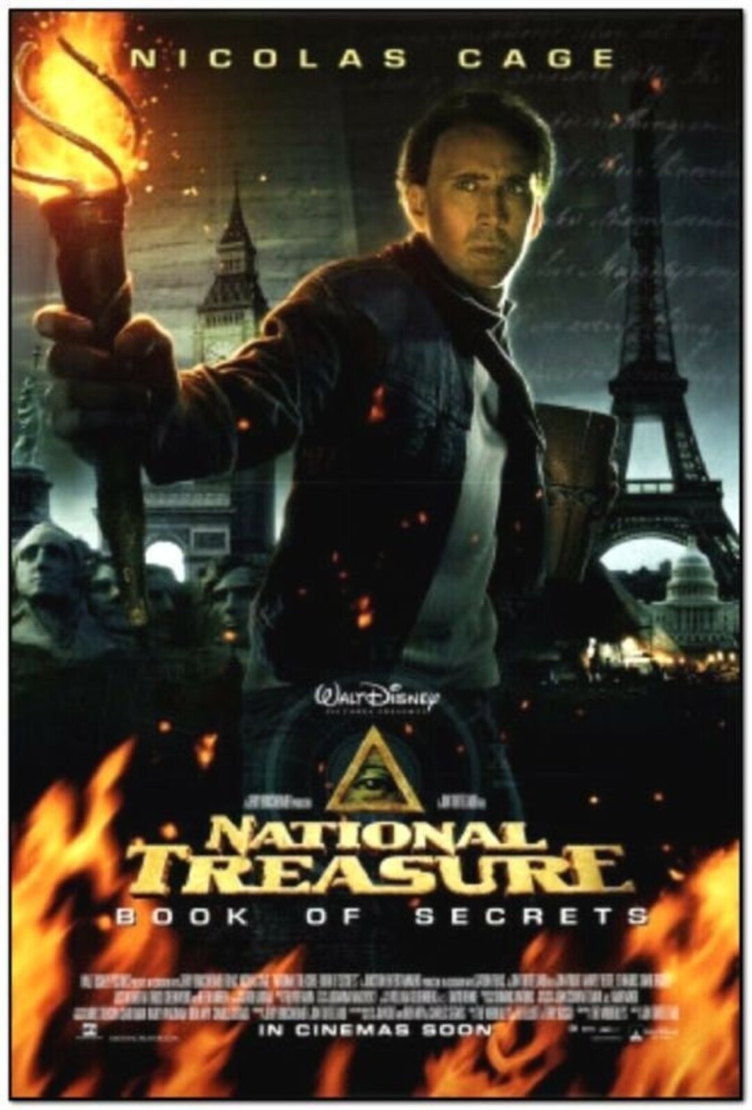 NATIONAL TREASURE 2: Book of Secrets 2007 Original 27 X 40 Movie Poster ...