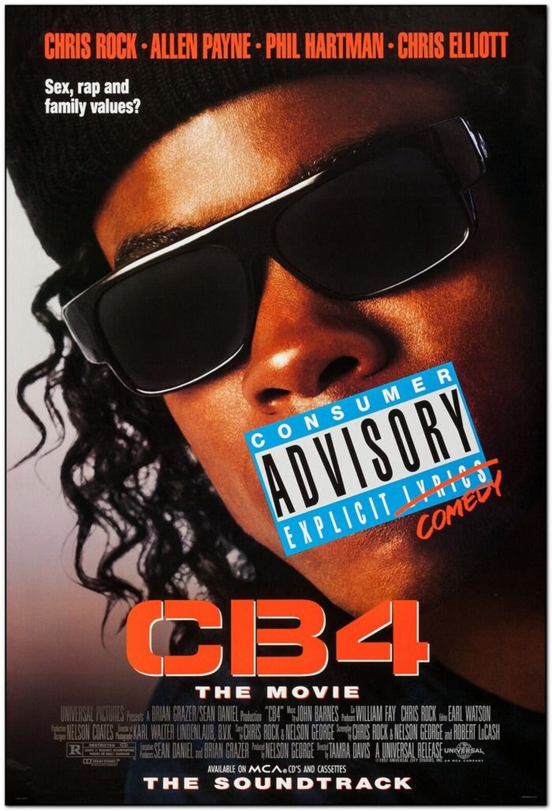 CB4 - 1993 - Original Rolled D/S 1-sheet Movie Poster - 27x40 - CHRIS ROCK - Rap Music - Etsy