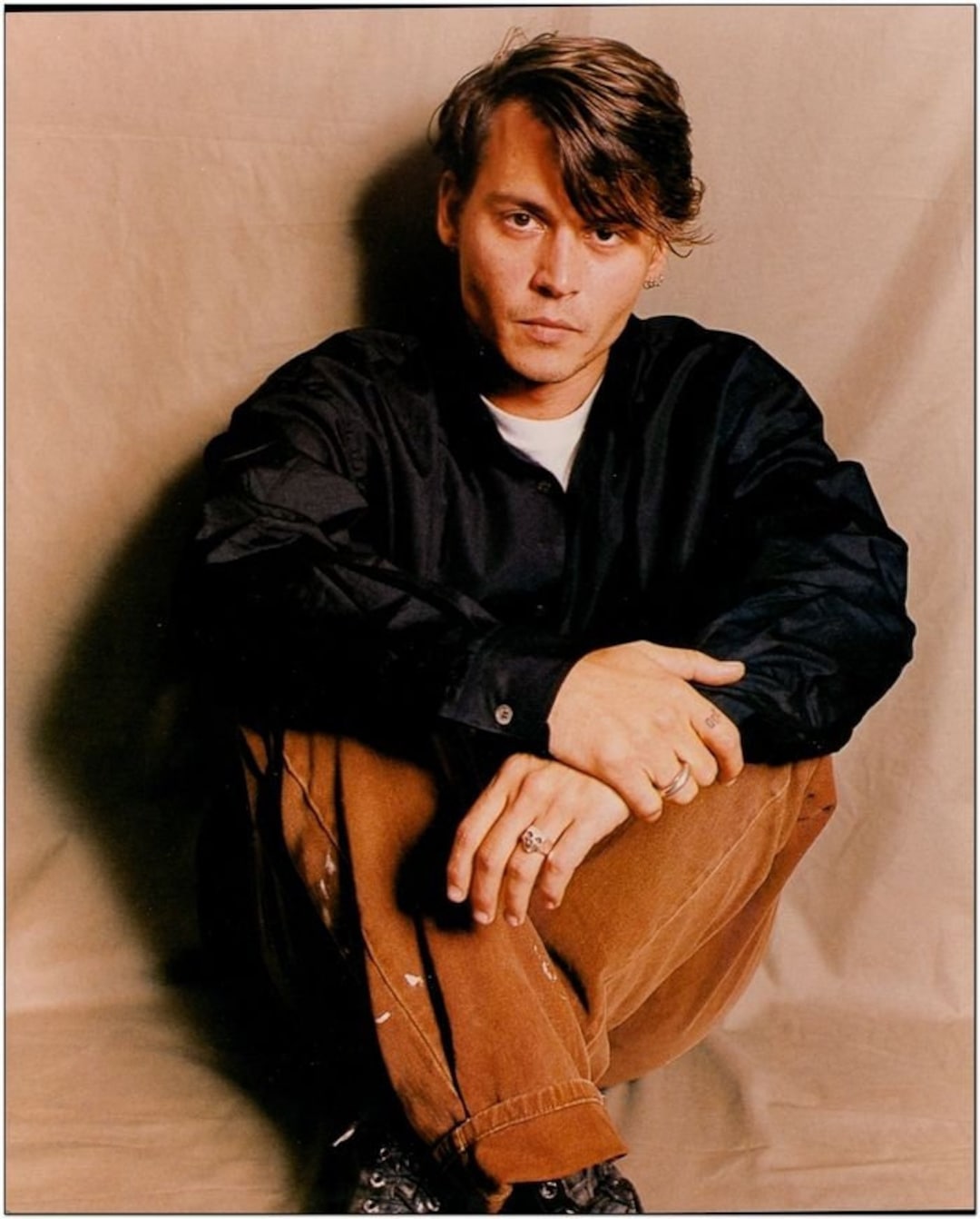 JOHNNY DEPP - 8x10 Color Glossy Still Photo #5 - Reproduction - Sitting ...