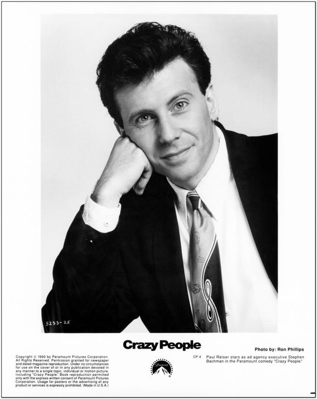 PAUL REISER - Original 8x10 Glossy Portrait Photo - From "crazy People ...