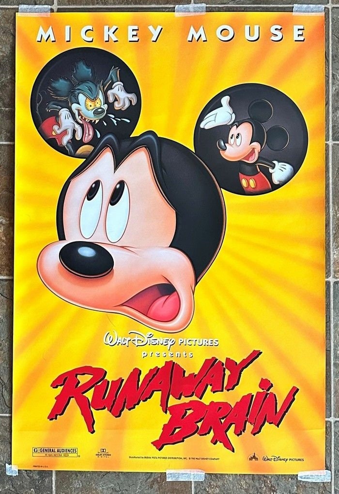 Runaway Brain Mickey - Etsy Runaway Brain Mickey - Etsy