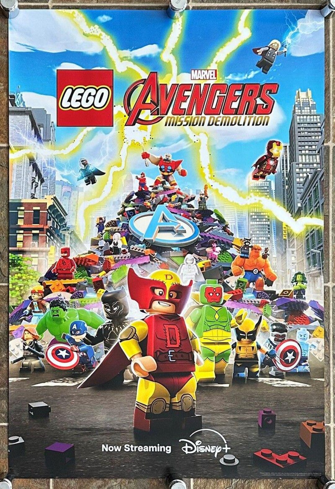 LEGO MARVEL AVENGERS 2024 Disney Plus Television Poster Voices of Will ...