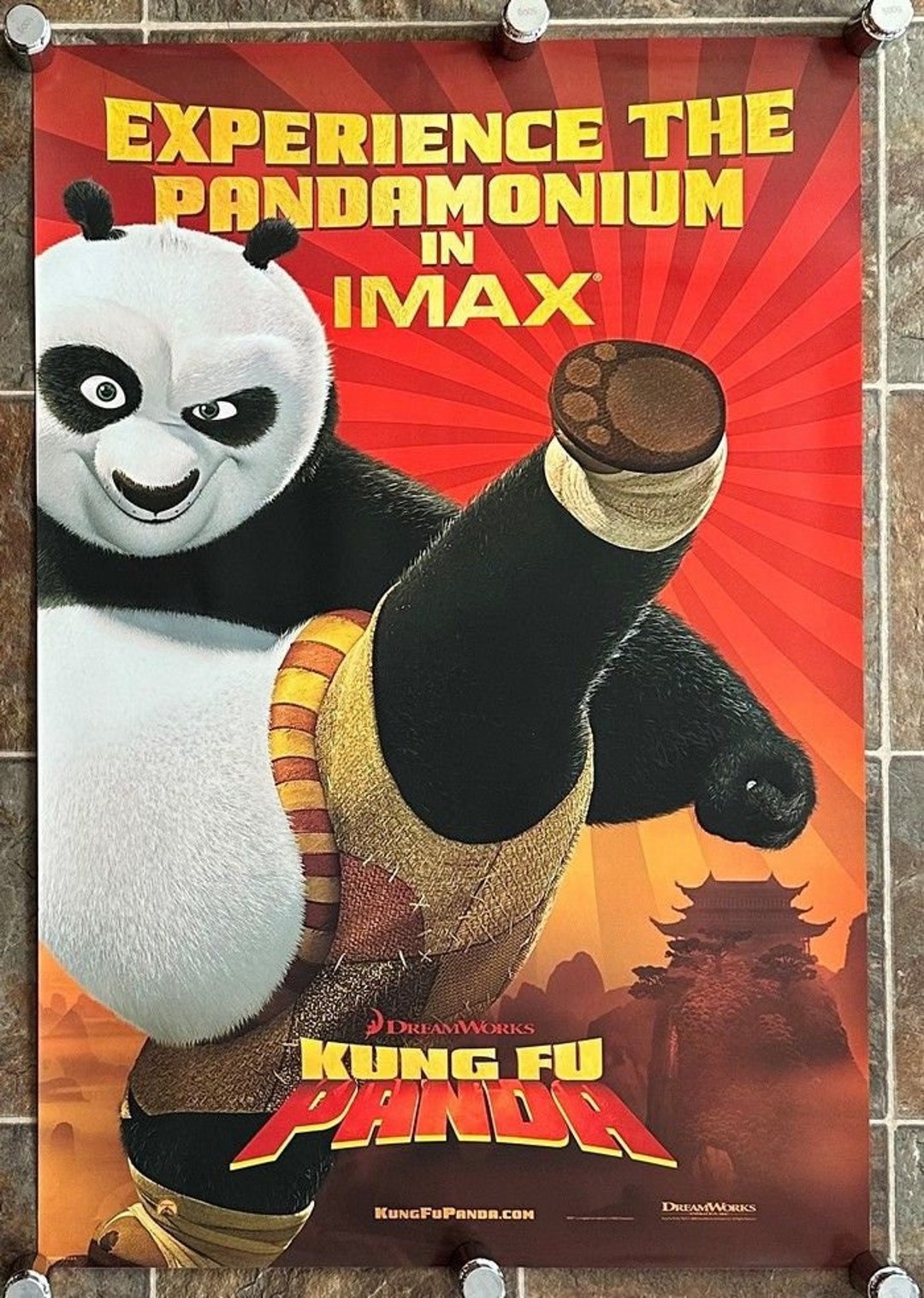 KUNG FU PANDA - 2008 - Original 27x40 Movie Poster - Imax Style - Jack ...
