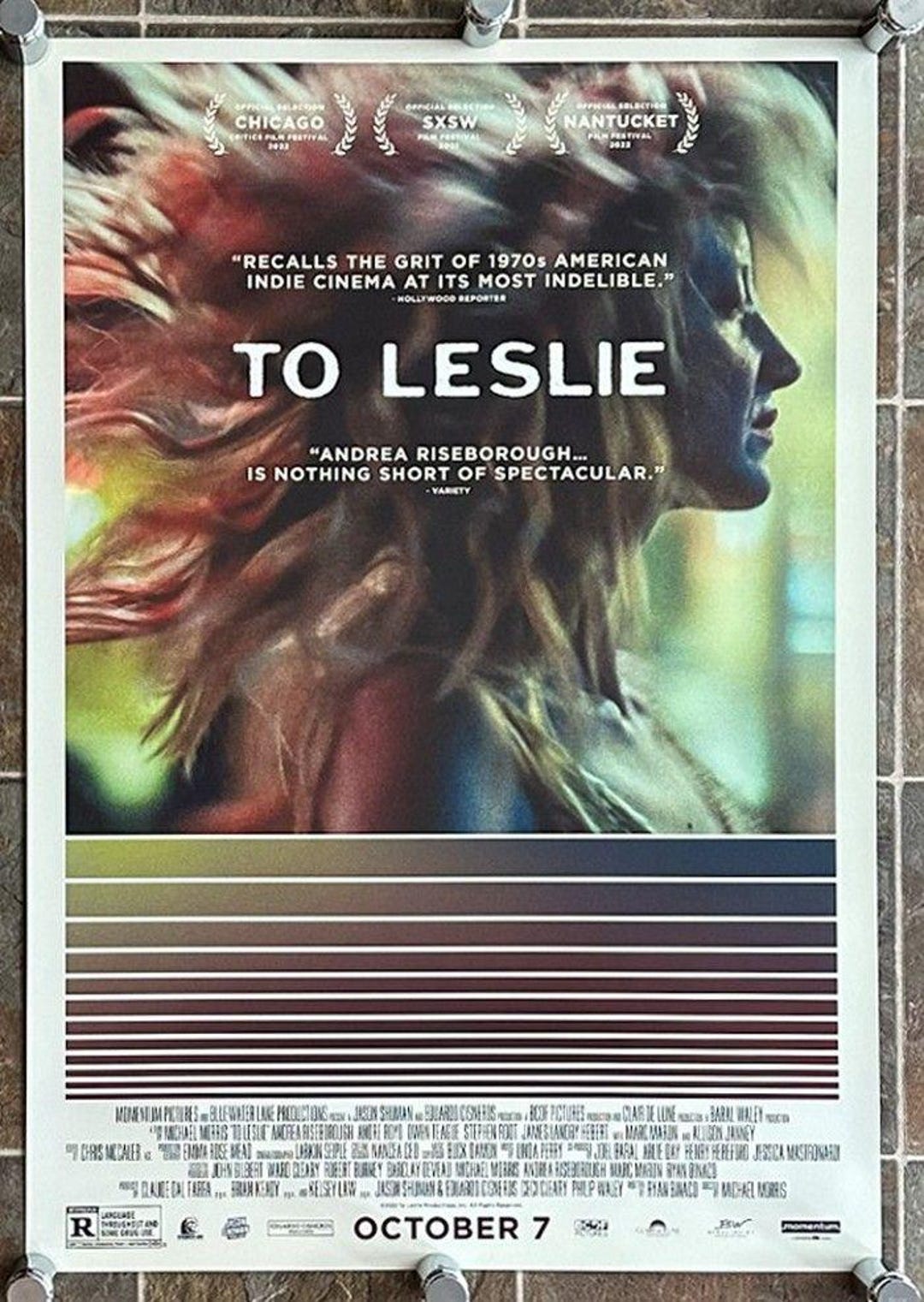 TO LESLIE - 2022 - Original 1-sheet Movie Poster - 27x40 - Andrea ...