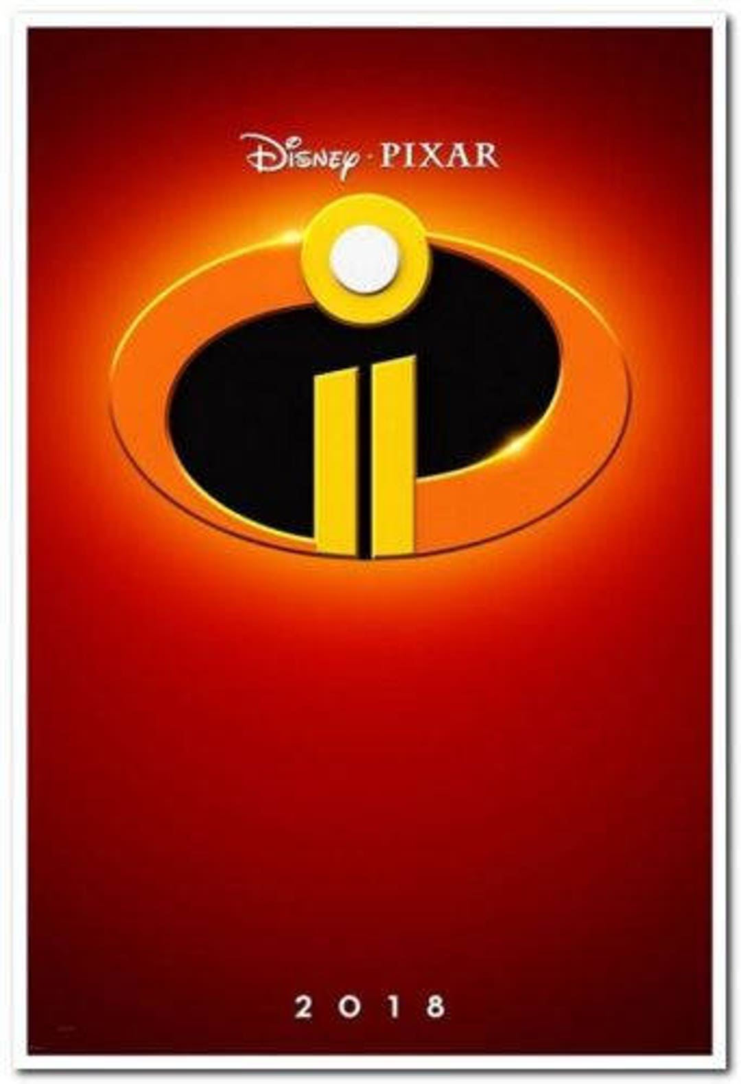 INCREDIBLES 2 - 2018 - Original 27x40 ADVANCE Movie Poster - Pixar ...