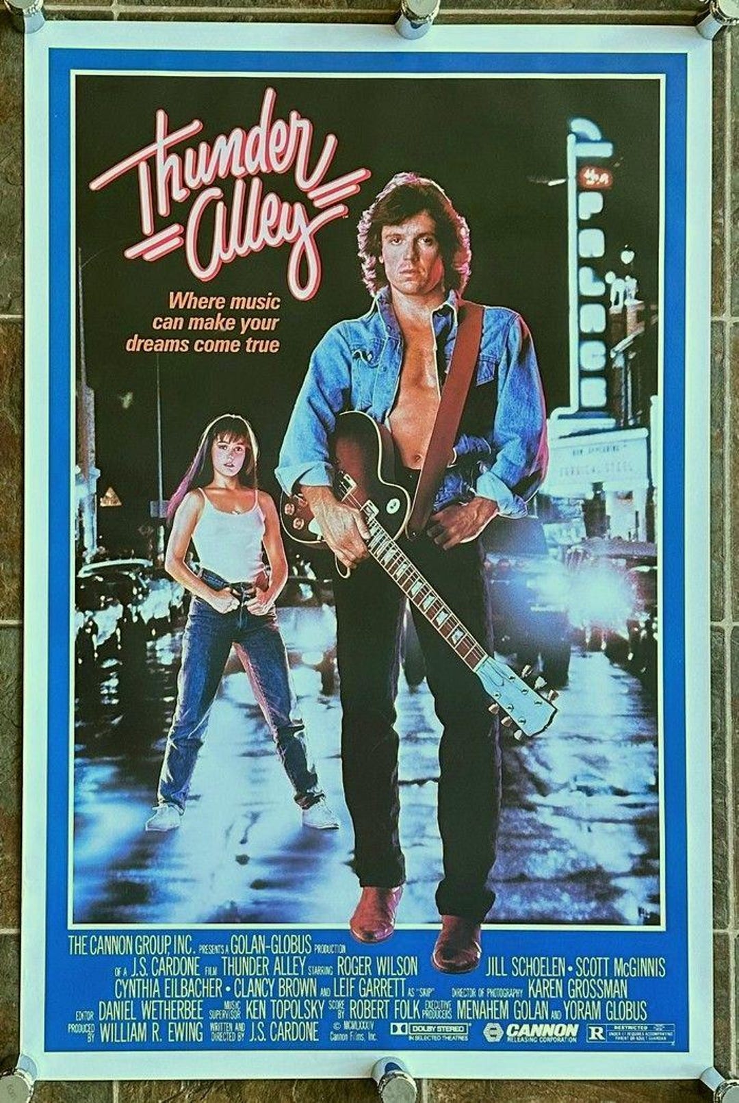 THUNDER ALLEY - 1985 - Original 27x41 Movie Poster - Style B - Leif ...